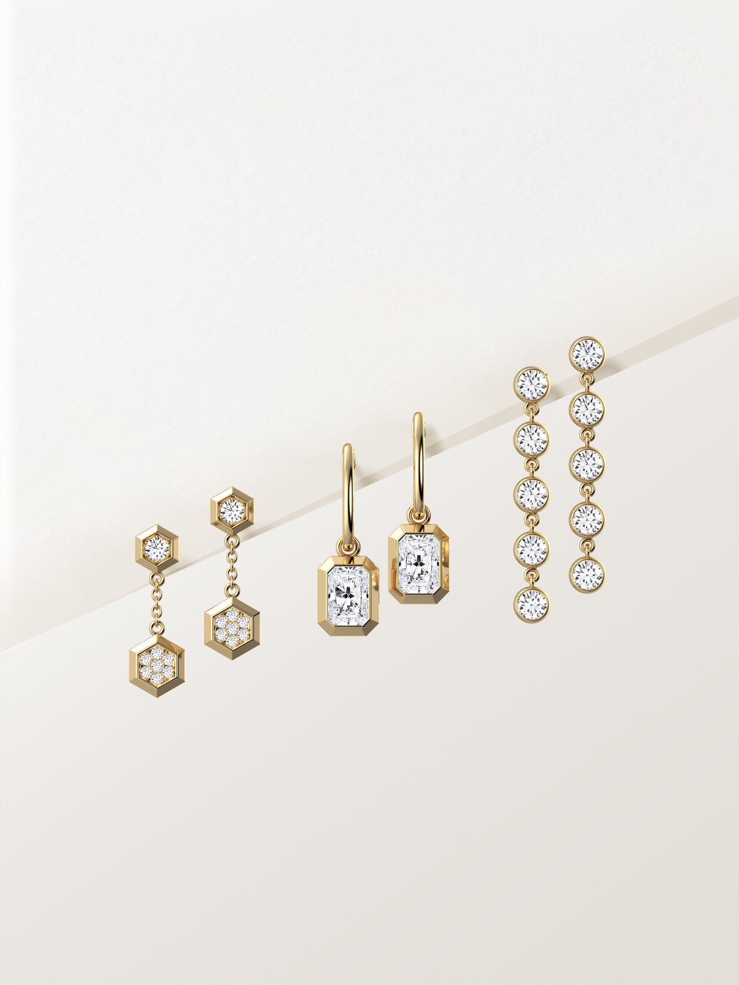 Lab Created Diamond Earrings | Studs, Hoops & Drops